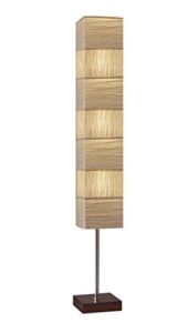 adesso 8027-15 sahara tall floorchiere, floor lamp, brushed steel