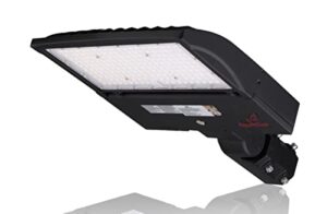 ruggedgrade high voltage 277-480v - 150 watt led nextgen iii parking lot lights - 21,000 lumen - 5000k - slip fit mount - black - no photocell