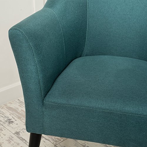 Christopher Knight Home Cosette Fabric Arm Chair, Dark Teal, 25D x 26.25W x 31.25H in