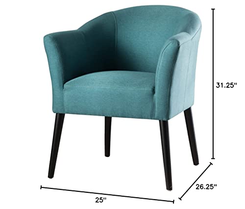 Christopher Knight Home Cosette Fabric Arm Chair, Dark Teal, 25D x 26.25W x 31.25H in