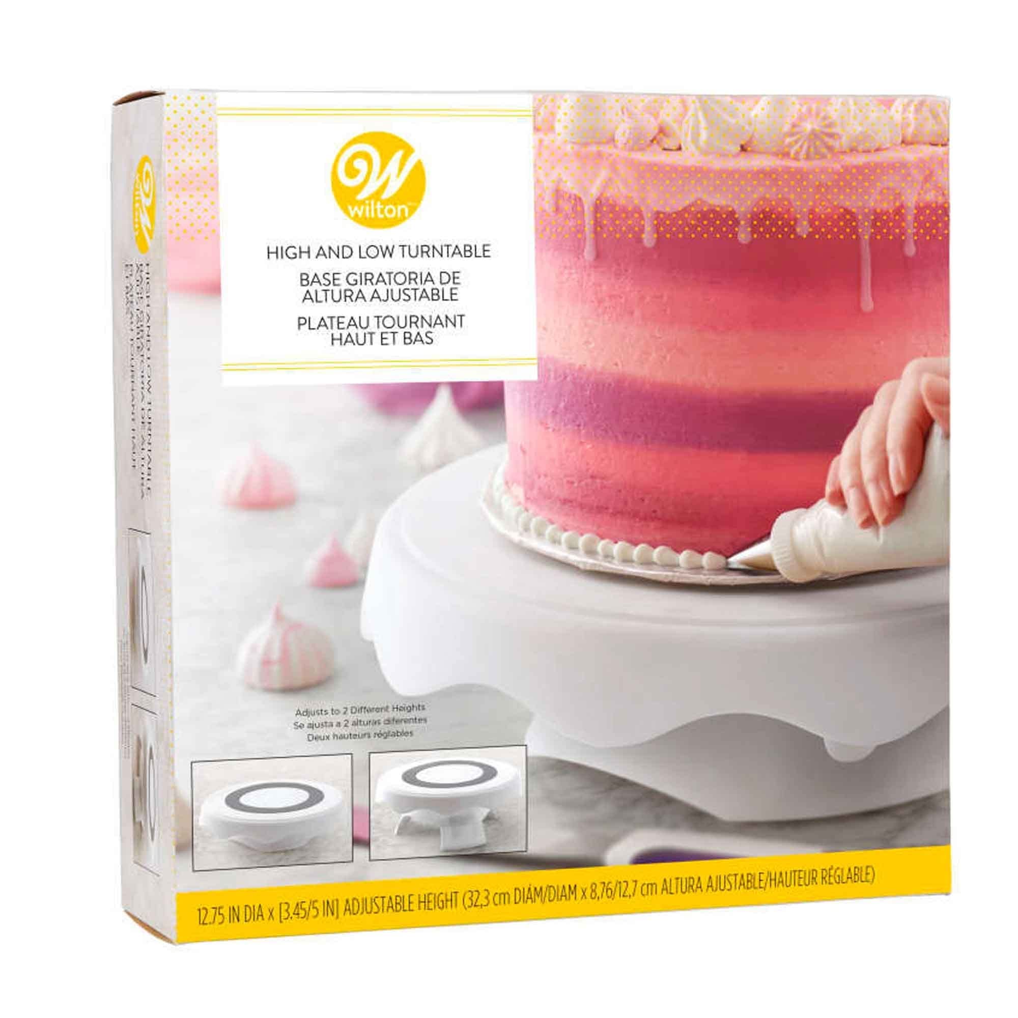 Wilton High and Low Decorating Cake Turntable and Cake Stand Display