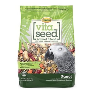 higgins vita seed natural parrot food 3 lb bag. fast delivery by just jak's pet market