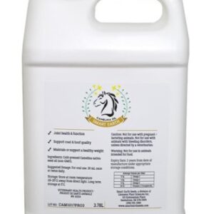 Smart Earth Camelina Horse Oil Supplement for Equine Care & Feed | Essential Oils for Joint Health | 1gal Jug