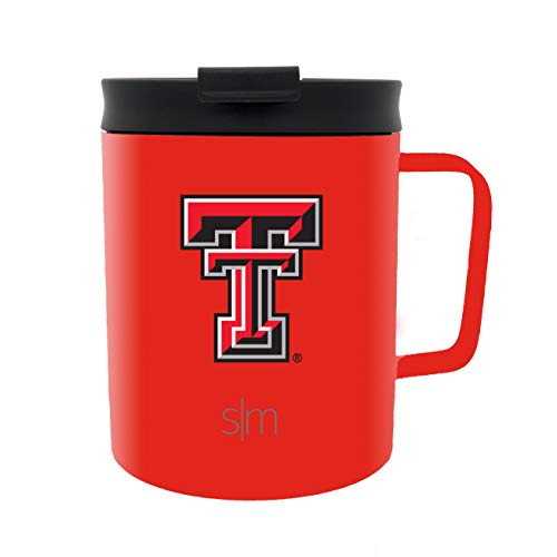 Simple Modern Officially Licensed Collegiate Texas Tech Red Raiders 12oz Coffee Mug Insulated Travel Stainless Steel Scout