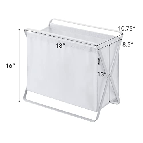 YAMAZAKI home Tower Storage Hamper White