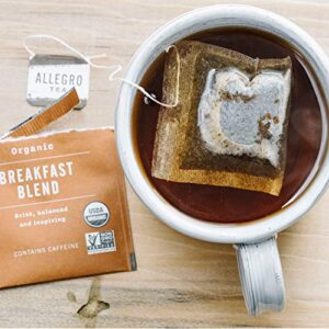 Allegro Tea Organic Breakfast Blend Tea Bags, 20 Count