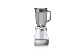 braun jb7350 whs puremix power countertop blender with thermal resistant glass jug, 56 fl. oz, white