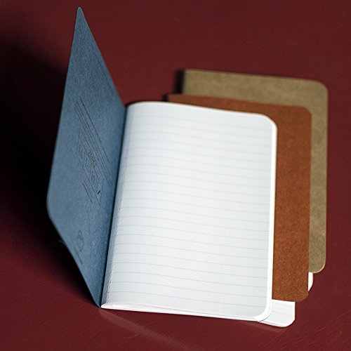 Pictostone Stone Paper Pocket / Passport Sized - 3 Pack - Ruled - Journal / Memo, Waterproof, Tree free - 3.5" x 5.5" ( 90 mm x 140mm ), 48 perforated pages for easy removal (each)