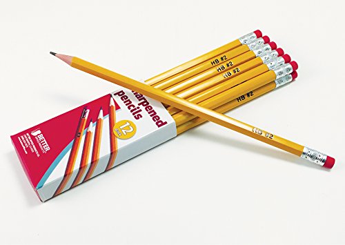 Better Office Products Pre-sharpened #2 Pencils, 144/box