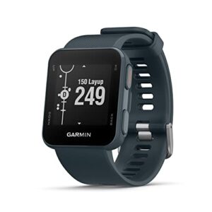 garmin approach s10, lightweight gps golf watch, granite blue