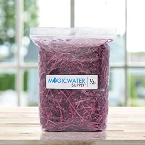 MagicWater Supply Crinkle Cut Paper Shred Filler (1/2 LB) for Gift Wrapping & Basket Filling - Burgundy