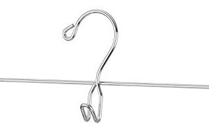 Whitmor Add Skirt/Slack Hanger, Set of 10, Chrome