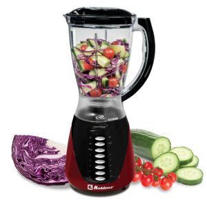 koblenz lkm-4510 pr 1.5-liter kitchen magic collection 10 speed and pulse plastic jar blender, one size, red