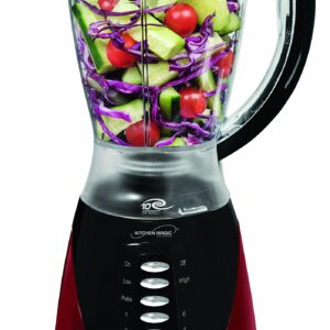 Koblenz LKM-4510 PR 1.5-Liter Kitchen Magic Collection 10 Speed and Pulse Plastic Jar Blender, One Size, Red