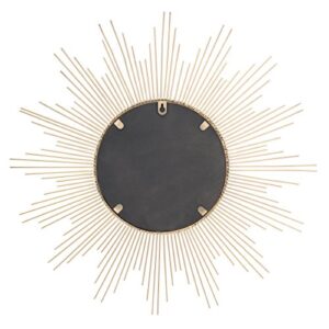 Stonebriar Sunburst Wall mirror, 24 Inch, Gold