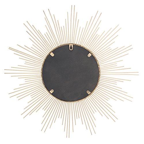 Stonebriar Sunburst Wall mirror, 24 Inch, Gold