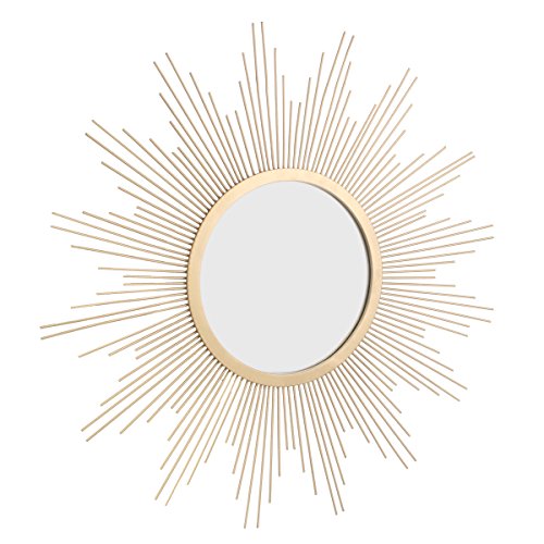 Stonebriar Sunburst Wall mirror, 24 Inch, Gold