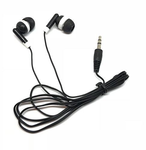 TFD Supplies Wholesale Bulk Earbuds Headphones 500 Pack for iPhone, Android, MP3 Player - Black