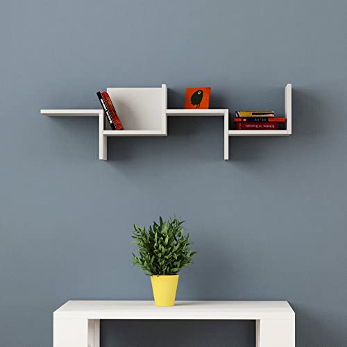 Ada Home Décor Watson Wall Shelf, 45.5'' x 14'' x 8.5'', Anthracite