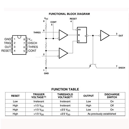 12PCS NE555 NE555P NE555N Precision Timer IC DIP-8 for Electric DIY