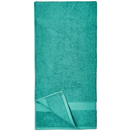 Amazon Basics Fade-Resistant Cotton Bath Sheet - 2-Pack, Teal