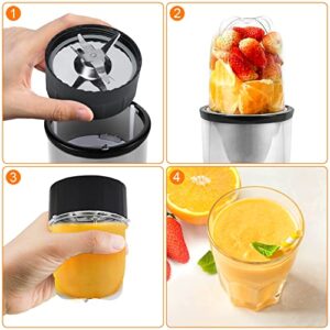 Replacement Mug Cup, All & Short Cup Mug Replacement Parts, For 250W Magic Bullet Blender Juicer Transparent(Short)