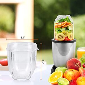 Replacement Mug Cup, All & Short Cup Mug Replacement Parts, For 250W Magic Bullet Blender Juicer Transparent(Short)