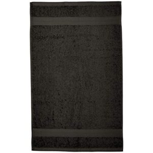 AmazonBasics Fade-Resistant Cotton Hand Towel - 6-Pack, Black