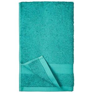 Amazon Basics Fade-Resistant Cotton Hand Towel - 6-Pack, Teal