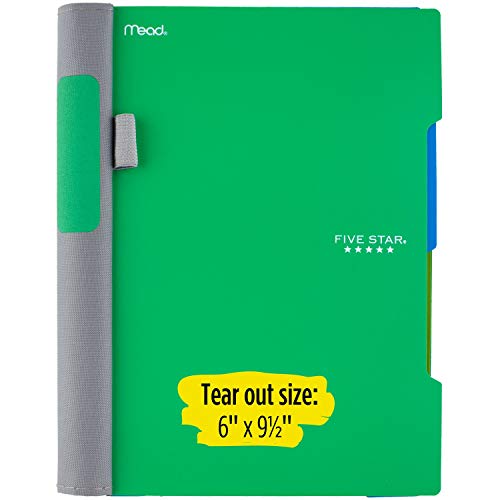 Five Star Advance Spiral Notebooks, 2 Subject, College Ruled Paper, 100 Sheets, 9-1/2" x 6", Assorted Colors, 6 Pack (38642)