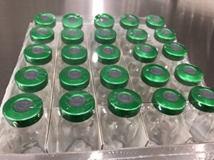 25pk 10ml sterile clear injection vial green aluminum seals