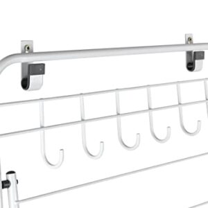 WENKO 63010100 Over The Door Laundry Dryer - Clothes Stand for Hanging up, Powder-Coated Metal, 51 x 142 x 41 cm, White