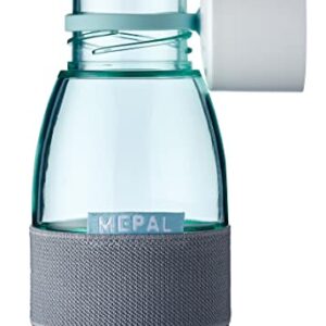 MEPAL, Water Bottle Ellipse with Lid, BPA Free, Nordic Green, Holds 23 oz, 1 Count