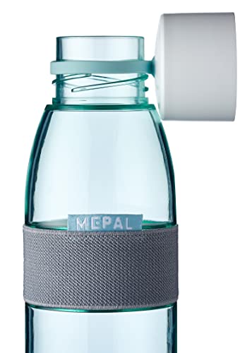 MEPAL, Water Bottle Ellipse with Lid, BPA Free, Nordic Green, Holds 23 oz, 1 Count