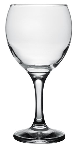 Red Co. Set of 4 Classic Glass 8.75 fl oz Stemmed All-Purpose White Wine Goblets, Clear