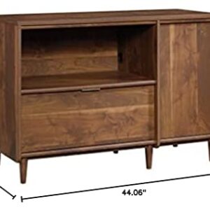 Sauder Clifford Place Credenza, For TV's up to 46", Grand Walnut finish