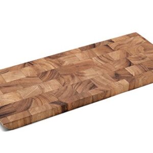 Ironwood Bowery End Grain Cheese and Charcuterie Board, One Size, Acacia Wood