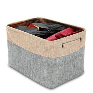 homepondit foldable storage basket organizing bin box - collapsible & convenient storage solution for office, bedroom, closet, toys, laundry (15.7x11.9x8.3)