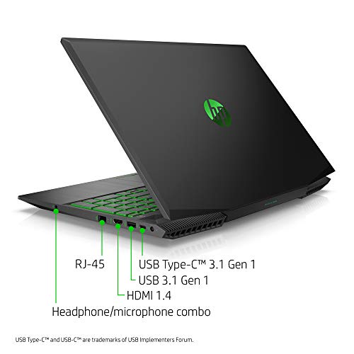 HP Pavilion Gaming 15-inch Laptop, Intel Core i5-8300H Processor, NVIDIA GeForce GTX 1050 Ti 4 GB, 8 GB RAM, 1 TB hard drive and 128 GB SSD, Windows 10 Home (15-cx0030nr, Black)