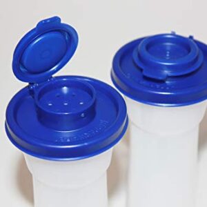 Tupperware Large Hourglass Salt and Pepper Shakers, Tokyo Blue