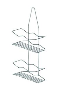 passerini bathroom hanging shower organizer, over head shower caddy shower storage rack basket rustproof, chrome