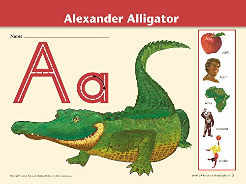 Letters and Sounds for 3s - Abeka 3 Year Old Alphabet Recognition Reading Program Student Work Book