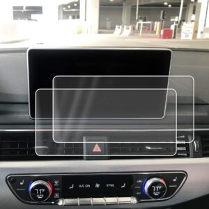 red hound auto screen saver 2pc compatible with audi a4 2017-2019 mmi invisible high clarity touch display protector minimizes fingerprints 8.3 inch