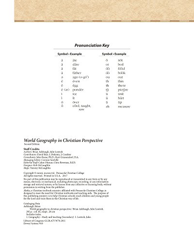 World Geography in Christian Perspective - Abeka Highschool Geography and Culture Studies