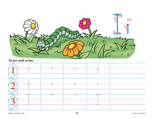 Writing With Phonics K5 Manuscript - Abeka 5 Year Old Kindergarten Manuscript Phonics Penmanship Student Work Book