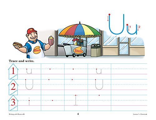 Writing With Phonics K5 Manuscript - Abeka 5 Year Old Kindergarten Manuscript Phonics Penmanship Student Work Book