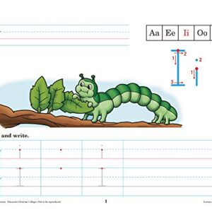 Writing With Phonics K5 Manuscript - Abeka 5 Year Old Kindergarten Manuscript Phonics Penmanship Student Work Book