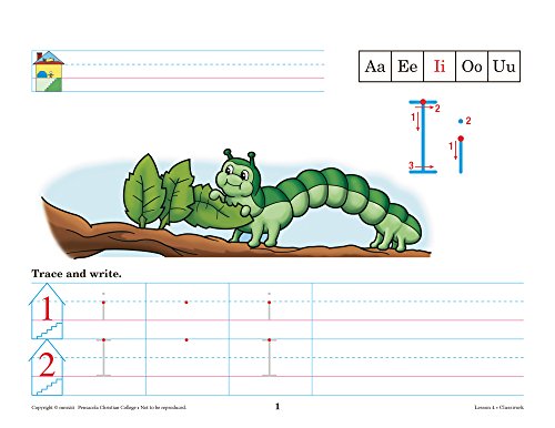 Writing With Phonics K5 Manuscript - Abeka 5 Year Old Kindergarten Manuscript Phonics Penmanship Student Work Book