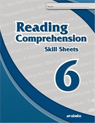 read and comprehend 6 skill sheets - abeka 6th grade 6 reading comprehension student activity book