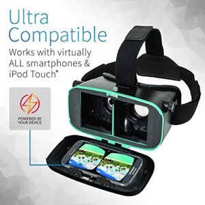 Utopia 360° VR Headset | 3D Virtual Reality Headset for VR Games, 3D Movies, and VR Apps - Compatible with iPhone and Android Smartphones (2018 Virtual Reality Headset Model)